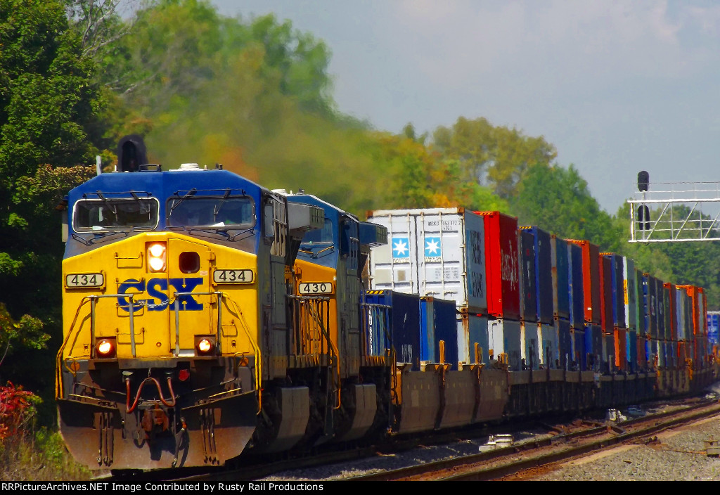 In early light the Stack trains roll